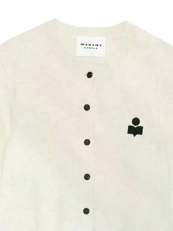 MARANT ETOILE Embroidered Logo Cardigan