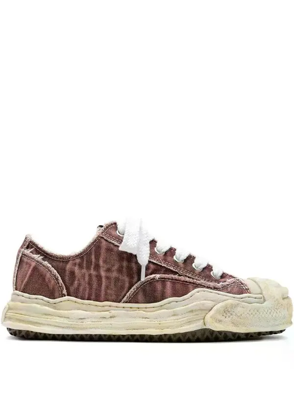 Mihara Yasuhiro Hank Blached Washed Low-top Sneakers
