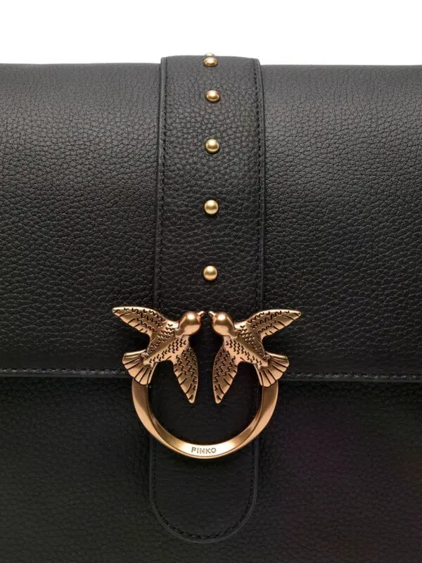 Pinko Love One Leather Shoulder Bag