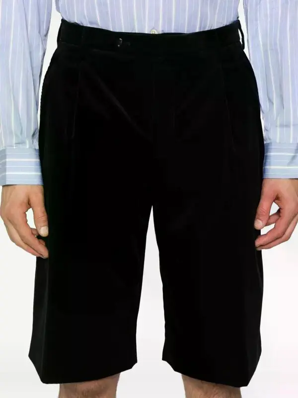 Gucci Pleated Cotton-blend Shorts