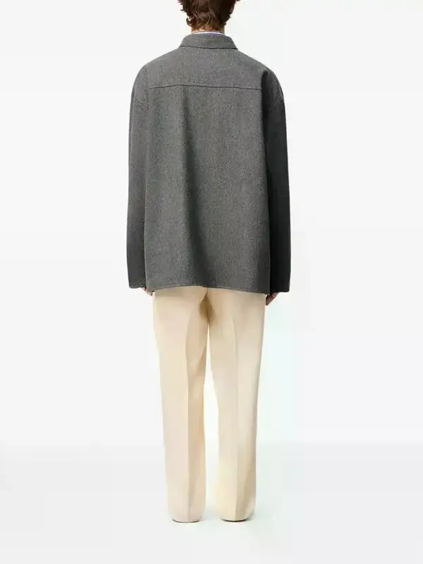 AMI Paris Long-sleeved Wool Polo Shirt