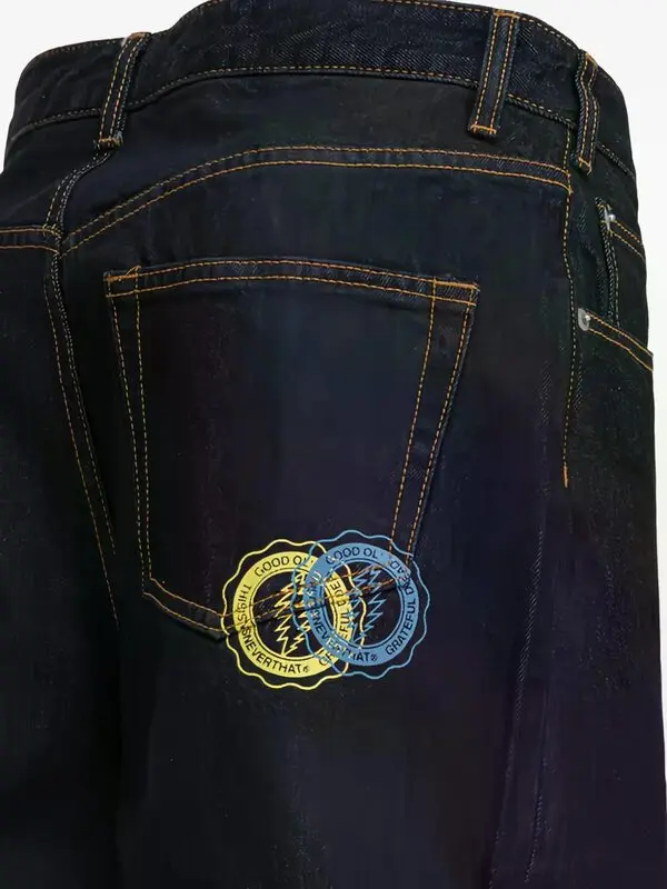 THISISNEVERTHAT Embroidered Denim Shorts