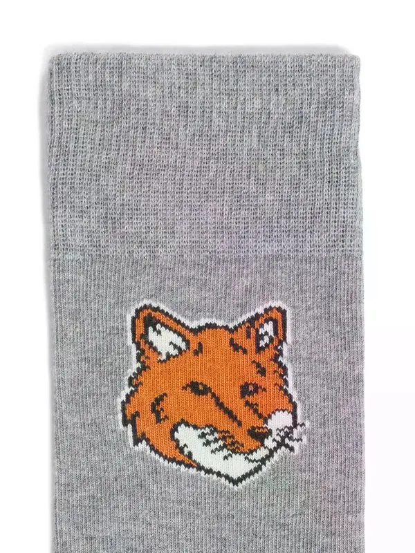 Maison Kitsuné Fox Head Crew Socks