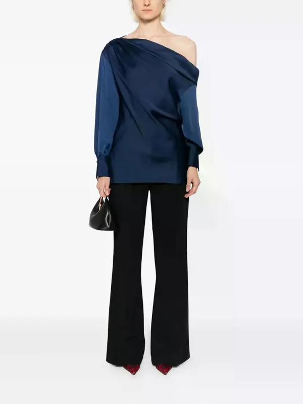 BLAKLACE Asymmetric-neck Top