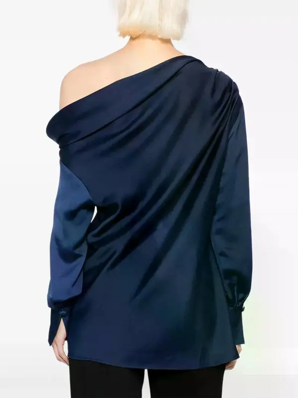 BLAKLACE Asymmetric-neck Top
