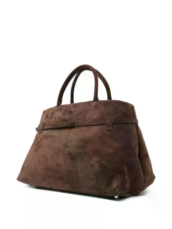 Manu Atelier Le Cambon Suede Handbag - Brown