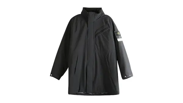 Stone Island Classic High Neck Long Coat