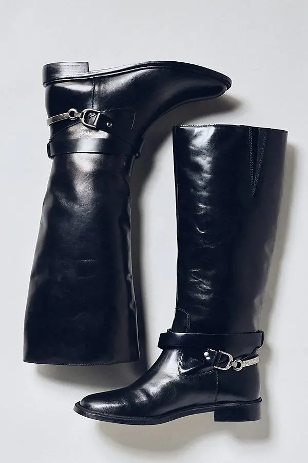 Matisse Richmond Riding Boots - Black W/silver Bit