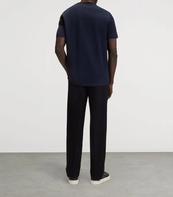 BOSS Mercerised Cotton T-shirt - Blue