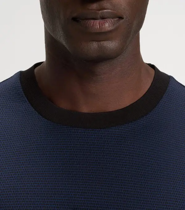 BOSS Mercerised Cotton T-shirt - Blue