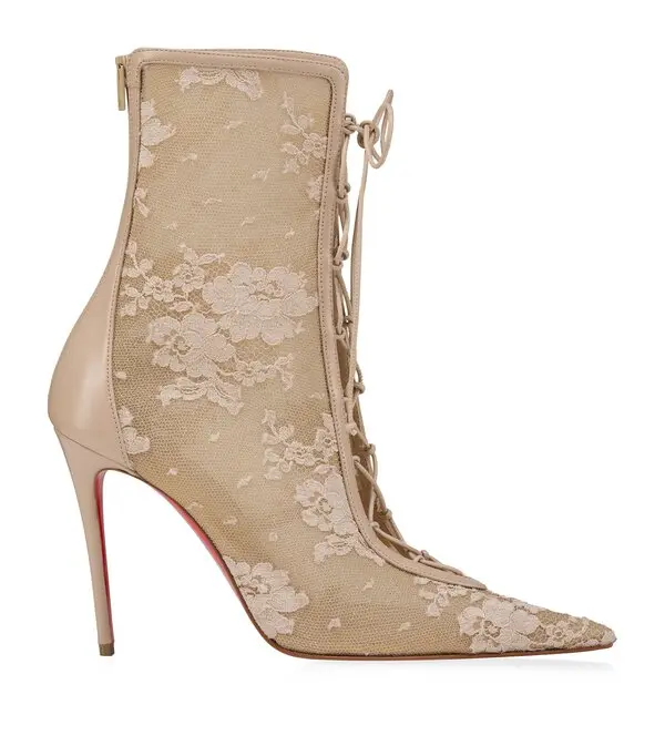 CHRISTIAN LOUBOUTIN Km Lace Ankle Boots