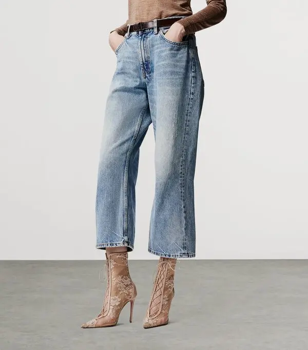 CHRISTIAN LOUBOUTIN Km Lace Ankle Boots