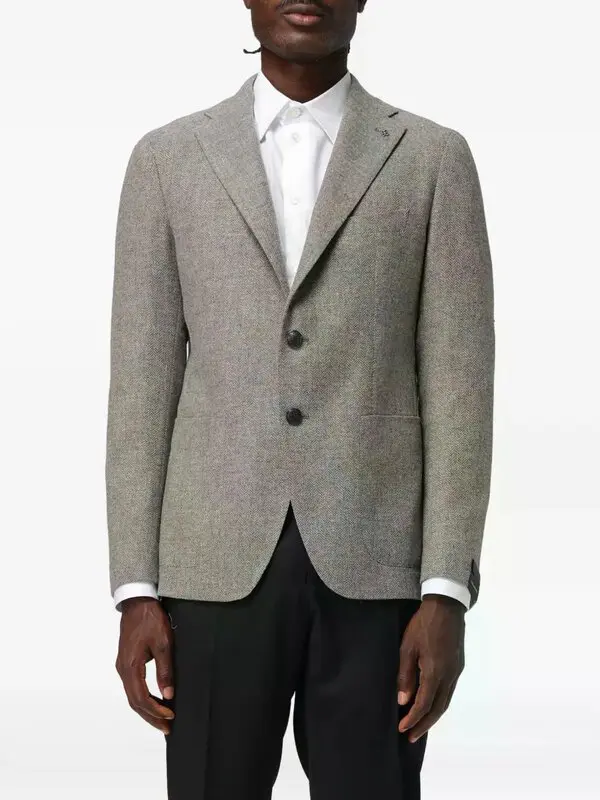 Tagliatore Herringbone Wool Blazer