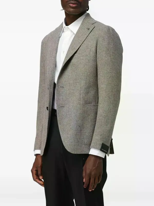 Tagliatore Herringbone Wool Blazer