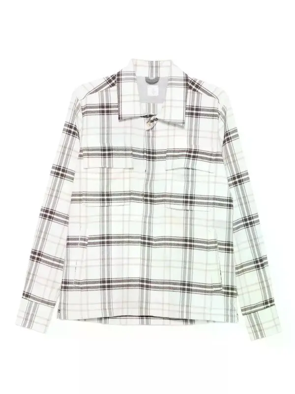Eleventy Checked Chest-pocket Shirt