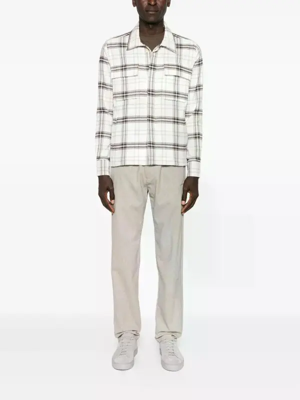 Eleventy Checked Chest-pocket Shirt