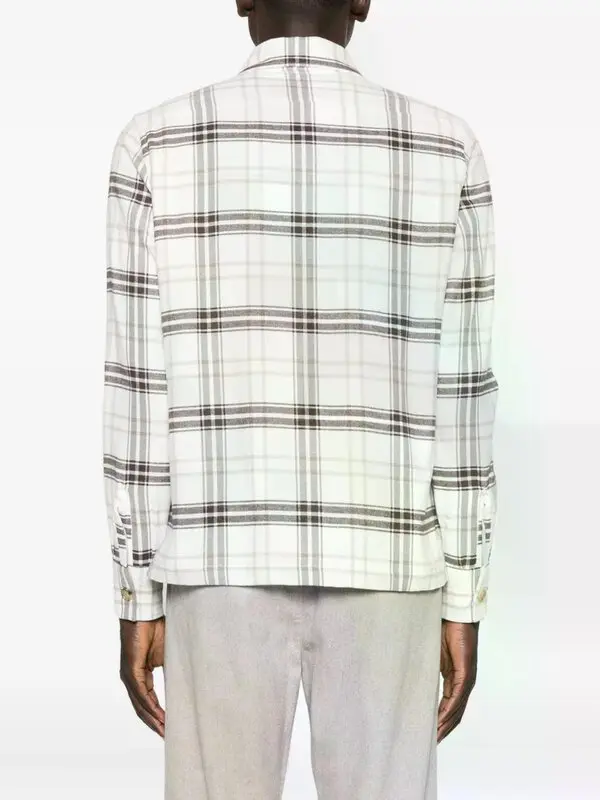Eleventy Checked Chest-pocket Shirt