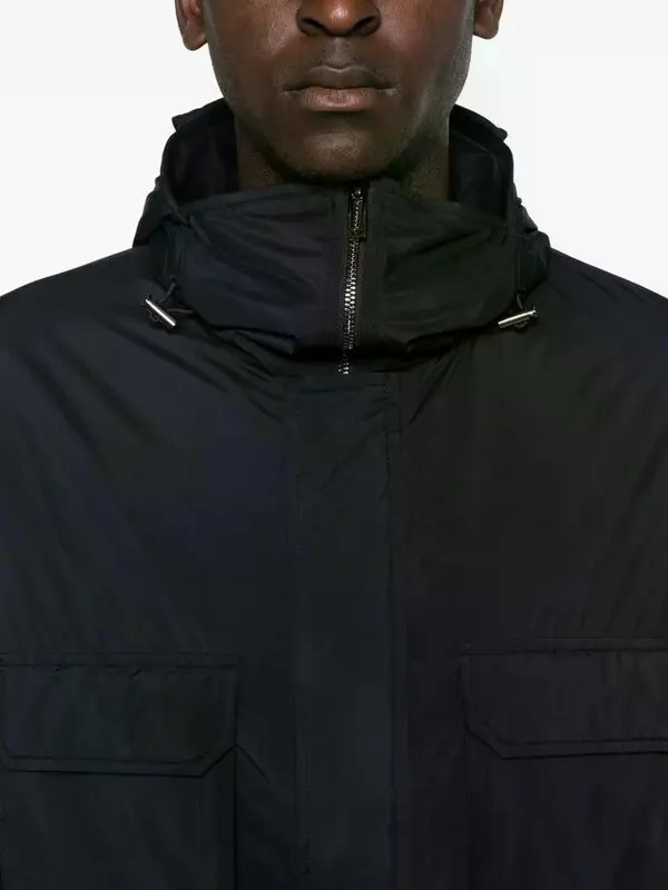 Emporio Armani Hooded Multi-pocket Coat