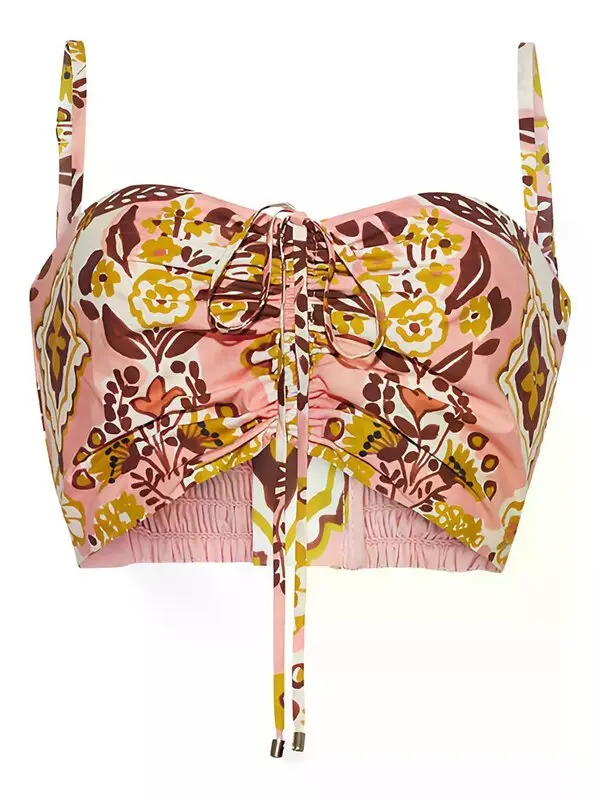 Cara Cara Floral-print Drawstring Top