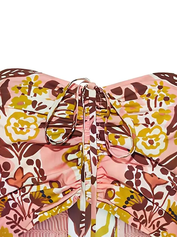 Cara Cara Floral-print Drawstring Top