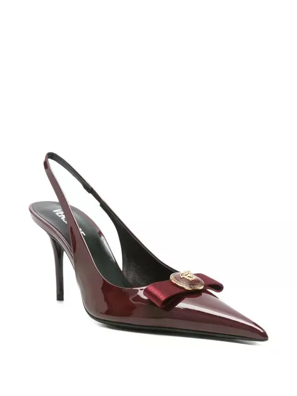 Versace 85mm Ribbon Slingback Pumps