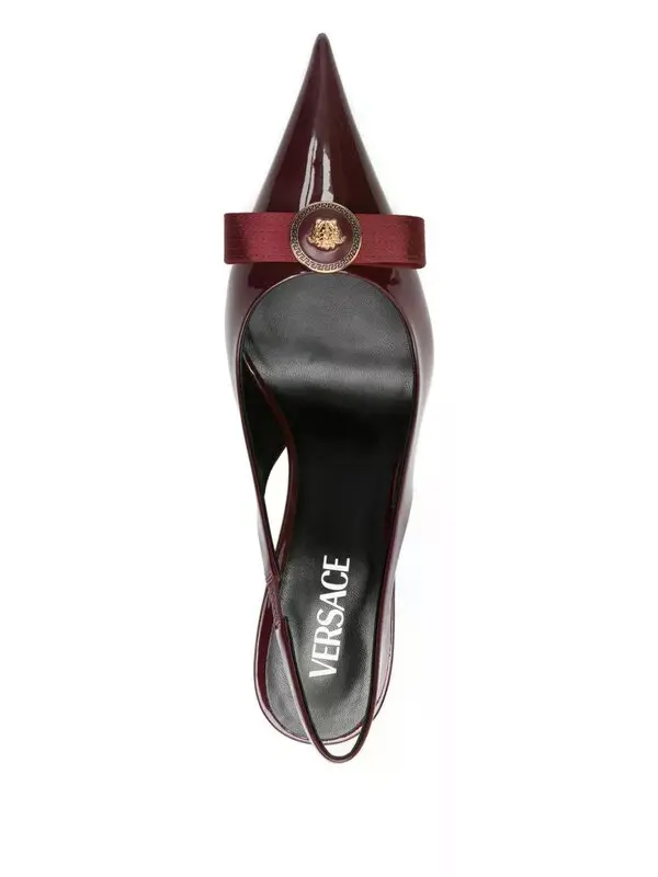 Versace 85mm Ribbon Slingback Pumps