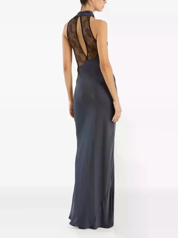 ROTATE BY BIRGER CHRISTENSEN Lace-insert Maxi Dress