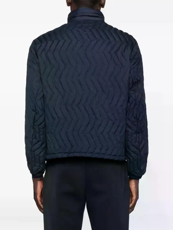 Emporio Armani Quilted Chevron-pattern Jacket