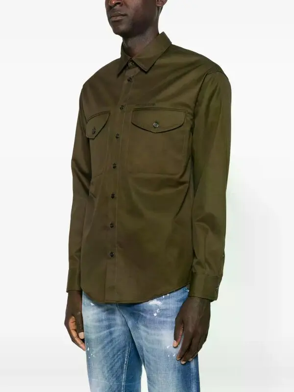 Dsquared2 Utility Double-pocket Cotton Shirt