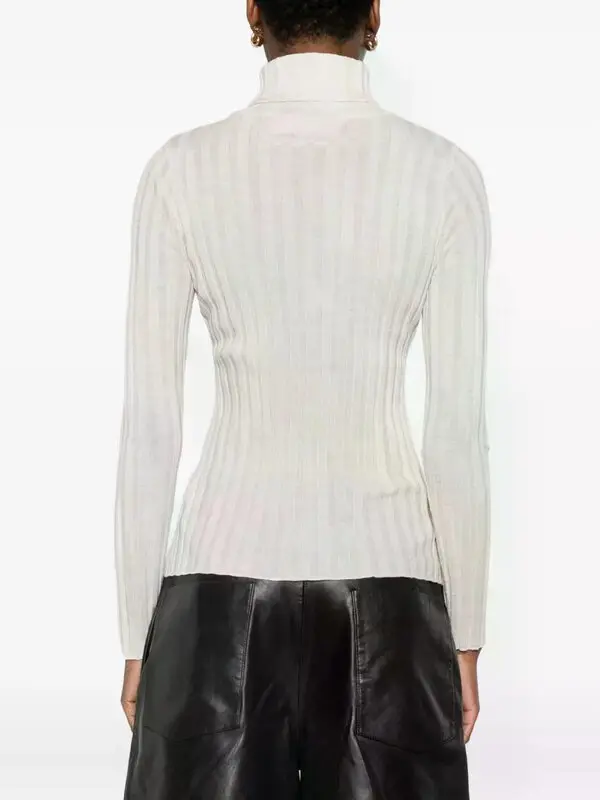 HUGENBERG Ribbed Turtleneck Top