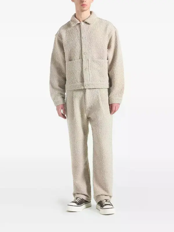 Manière De Voir Arnault Pleated Tapered Leg Jeans - Neutrals