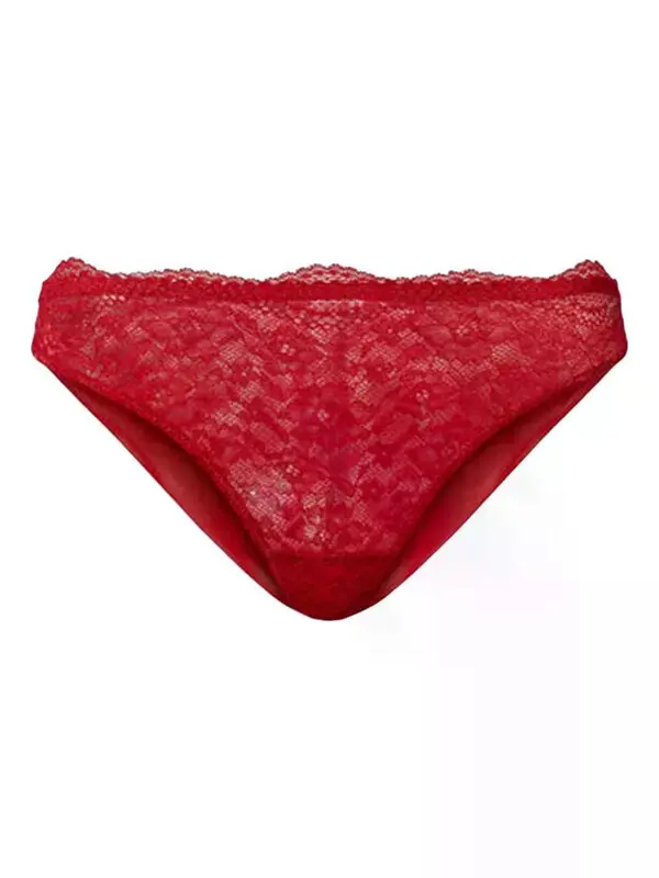 TWINSET Lace Tulle Briefs - Red