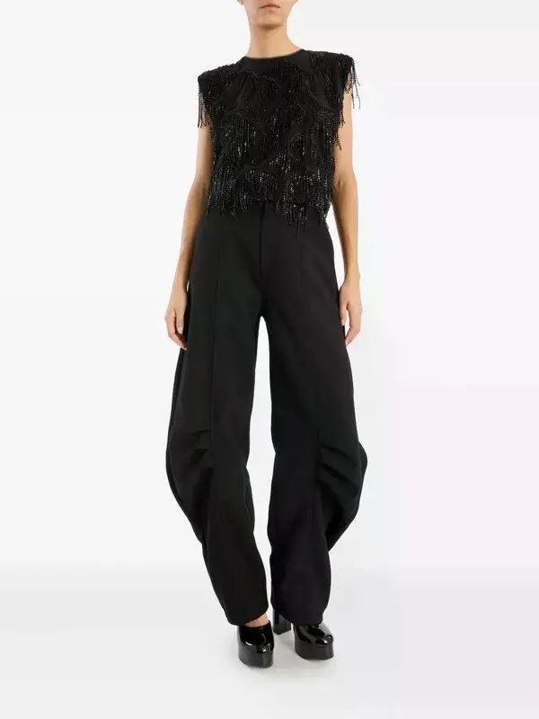 ROTATE BY BIRGER CHRISTENSEN Sequin Fringe Top