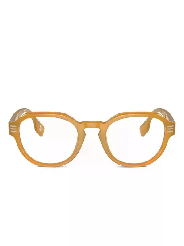 Burberry Geometric Eyeglasses - Brown