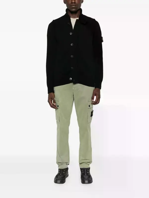 Stone Island High-neck Buttoned Cardigan