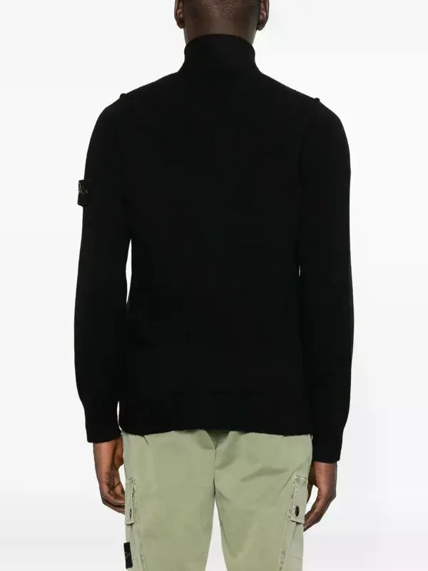 Stone Island High-neck Buttoned Cardigan