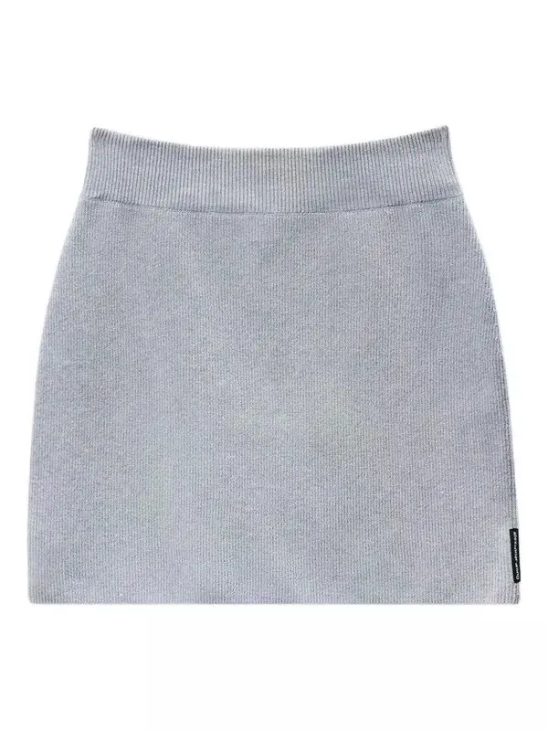 Alexander Wang Logo-appliqué Mini Skirt - Grey