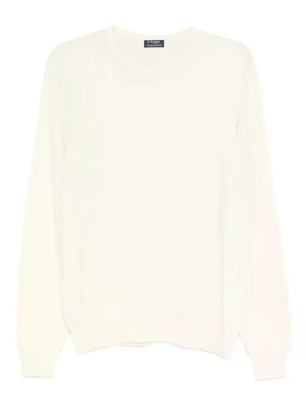 BARBA NAPOLI Crew-neck Sweater - White