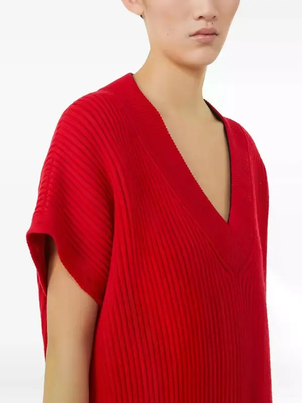 Sportmax V-neck Button-detail Sweater
