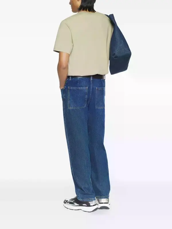 Maison Kitsuné Fox-embroidered Cotton T-shirt