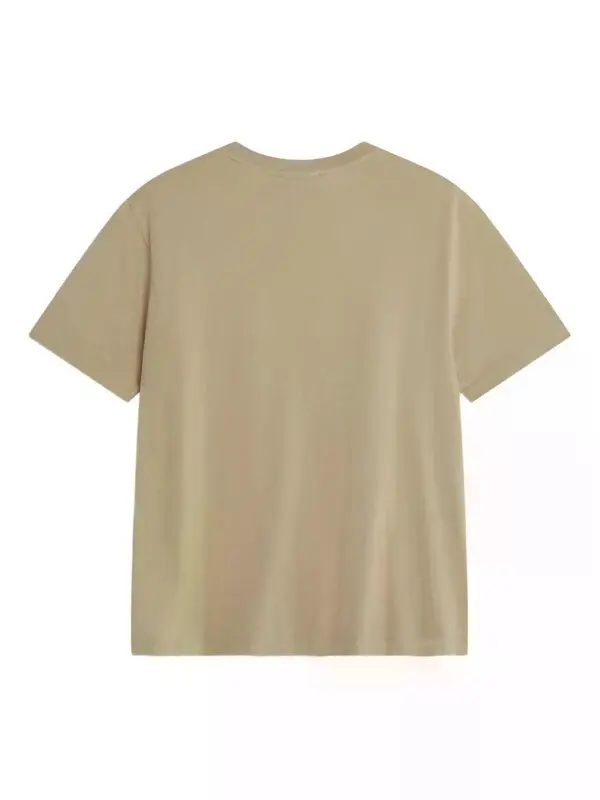Maison Kitsuné Fox-embroidered Cotton T-shirt