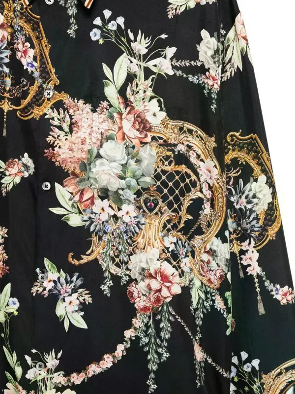 Camilla Baroque-print Buttoned Shirt