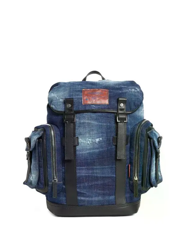 Dsquared2 Denim Backpack - Blue