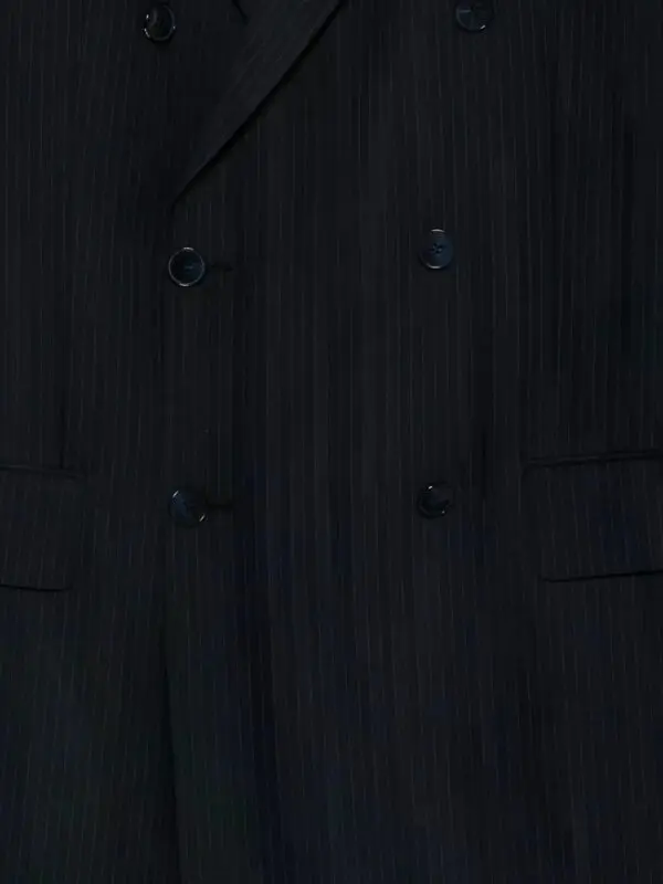 Karl Lagerfeld Classic Pinstripe Double-breasted Blazer