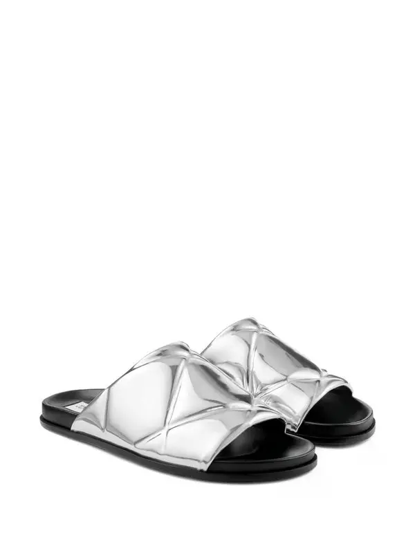 JIMMY CHOO Metallic-effect Sandals