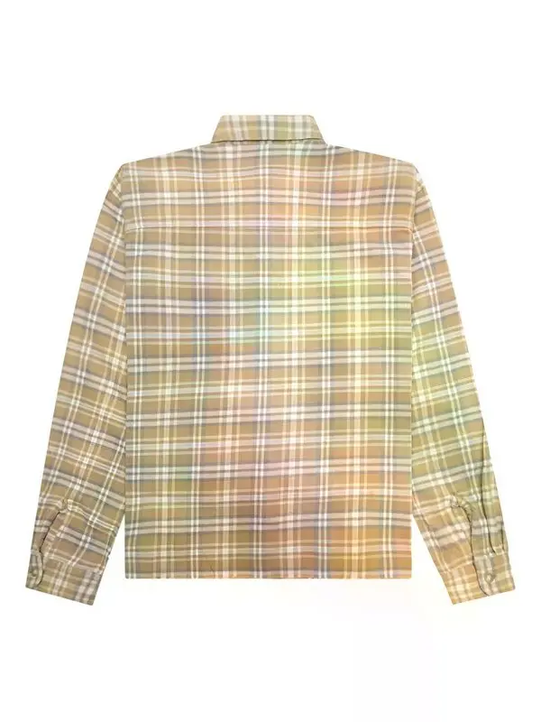 John Elliott Frayed Check-pattern Shirt