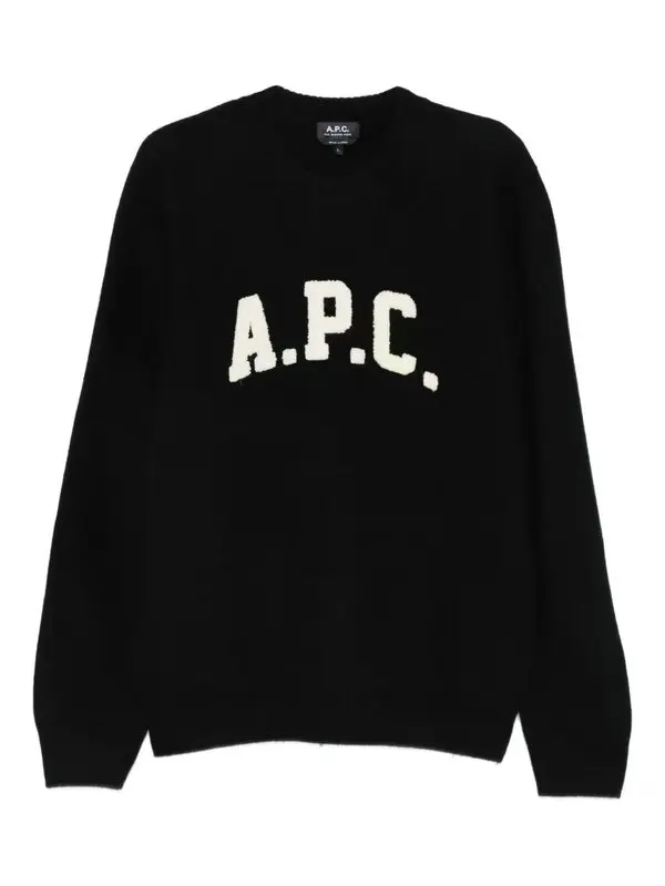 A.p.c. Logo-detail Crew-neck Sweater