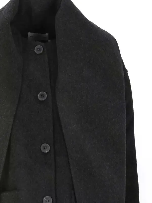 THE DYNAMIS STUDIO Button-fastening Wool Coat