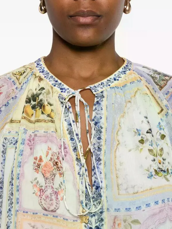 Camilla Floral-print Tiered Dress