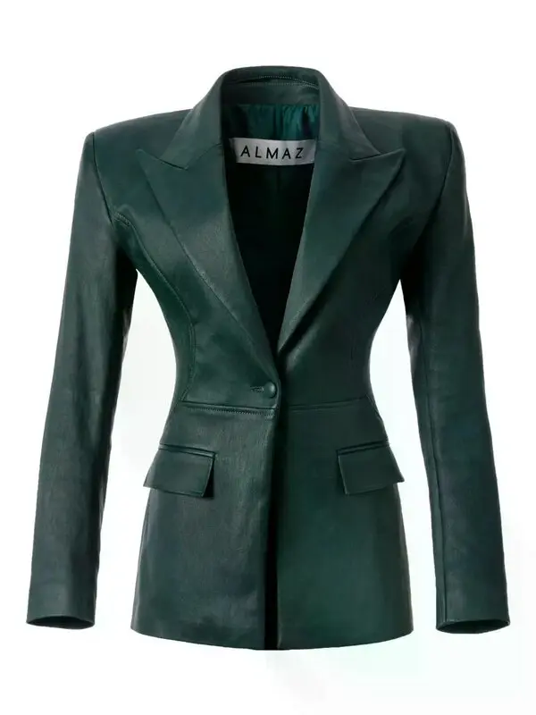 ALMAZ Framework Leather Blazer